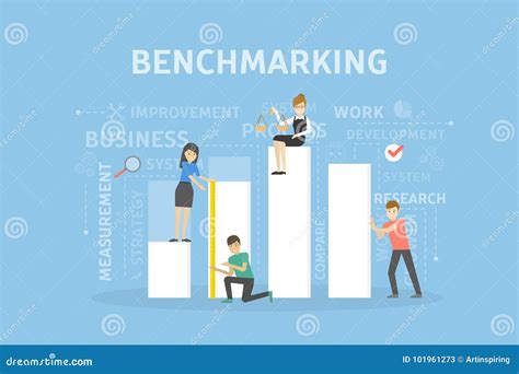 Benchmarking Concept Illustration Stock Vector Illustration Of Cost