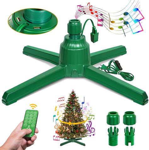 Musical Rotating Christmas Tree Stand For 9 Ft Artificial