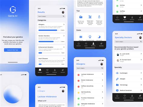 Gene AI Find About Your Genetics Mobile App By Ana Vilar For Loka Inc On Dribbble