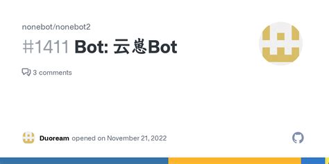 bot 云崽bot · issue 1411 · nonebot nonebot2 · github