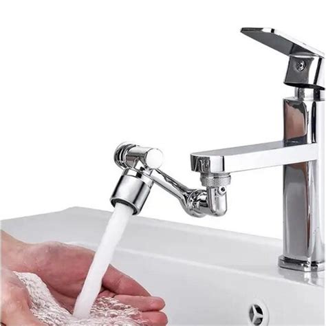 سرشیر چرخان مفصلی تمام برنجی 360 درجه دوحالته رنگ کروم راندماکس