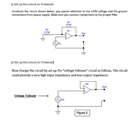 Solved A Set Up This Circuit On Tinkercad Construct The
