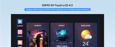 Waveshare Esp32 S3 4 3inch Capacitive Touch Display Development Board