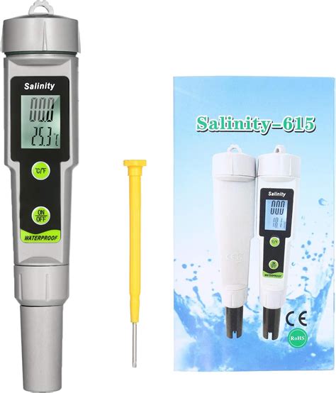 Hancaner Salinometer Waterproof Salinity Test Pen 2 In 1 Salinity