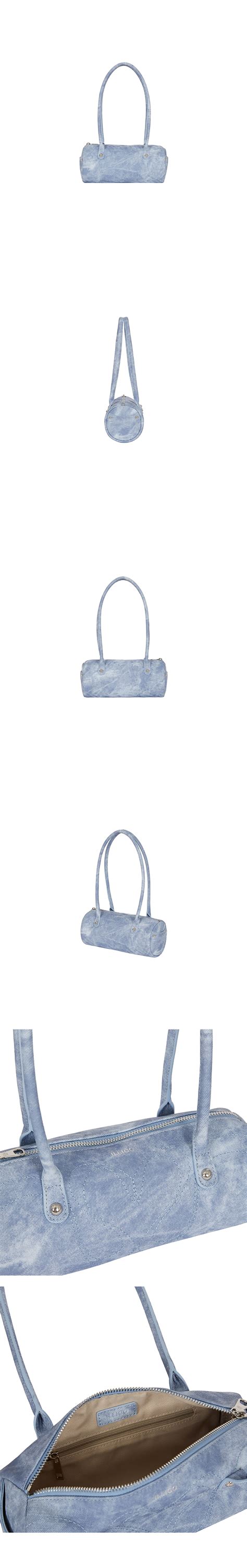 일리고 러브 스티치 숄더 백 블루 Illigo Kream