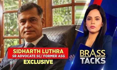 Same Sex Marriage Supreme Court Former Asg And Senior Lawyer Sidharth Luthra Speaks On Sc