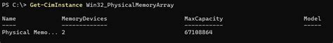 Sams Information Use Powershell To Check For Memory Upgrades