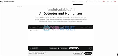 Undetectable Ai官网 Ai论文写作网站 内容检测并转化为与人类写作风格几乎无异的内容 别摸鱼导航