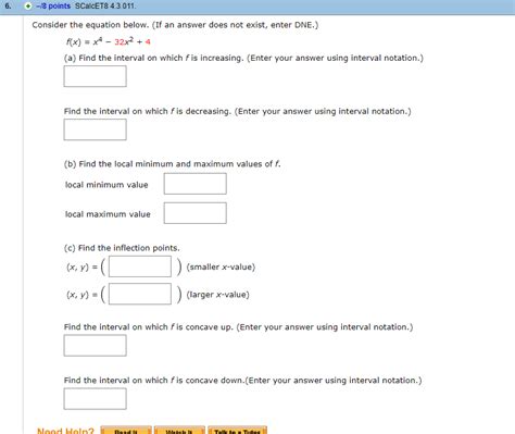 Solved 2 7 Points SCalcET8 4 3 002 Use The Given Graph Chegg Com