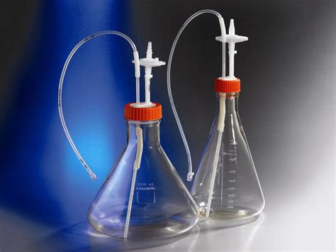 1l Polycarbonate Erlenmeyer Shake Flask With Aseptic Transfer Cap Bellco Glass Laboratory