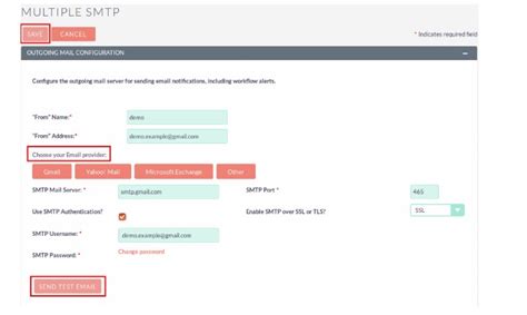 Custom Outgoing SMTP Settings For Any User