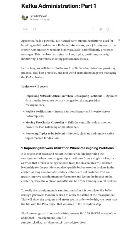 Kafka Apache Apachekafka Confluent Bigdata Admin Medium Learning Ravinder Panwar