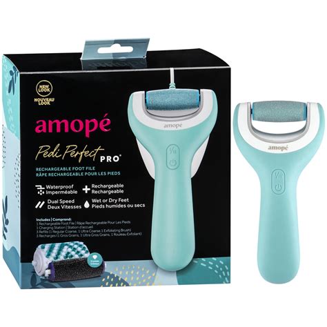 Amope Pedi Perfect Pro Rechargeable Pedicure Callus Remover Heel Filer