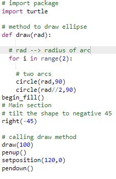 How Do You Draw An Ellipse Oval In Turtle Graphics Python Stack Overflow