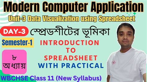 Chapter 8 Day 3 Class11 Unit 3 Introduction To Spreadsheet Excel Coma And Coms Semester 1