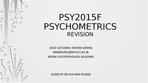 Psychometrics Test Development Reliability And Validity Summaries Psychology Docsity