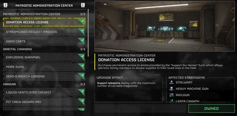 Helldivers 2 Full List Of Ship Module Upgrades And Prices