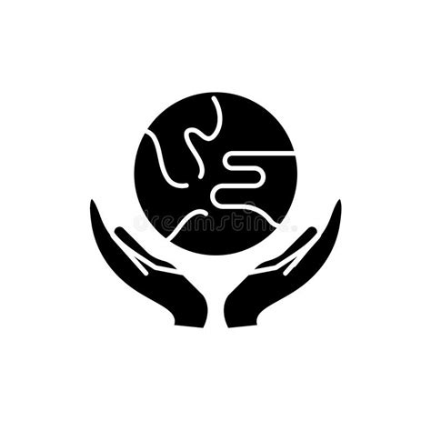 Humanity Black Icon Vector Sign On Isolated Background Humanity