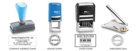 Company Stamps Digital Printing Shop ACCEA Singapore International