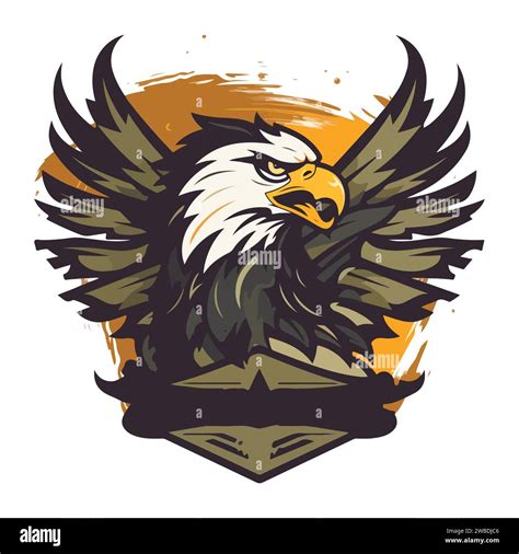 Furious Eagle Sport Vector Logo Concept Isolated On White Background