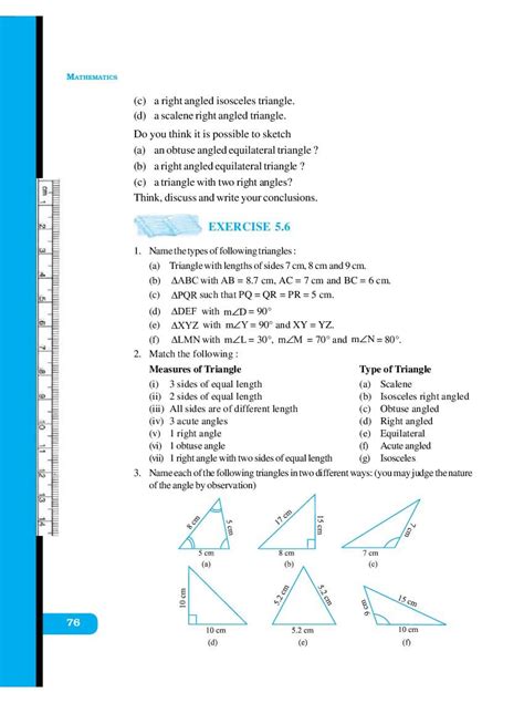 NCERT Book Class Maths Chapter Understanding Elementary Shapes PDF AglaSem