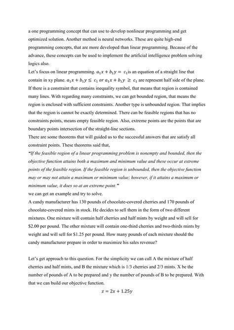 Linear Algebra Application In Linear Programming Pdf