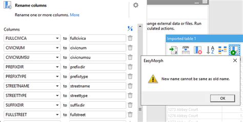 How To Rename Columns To Lower Case Easymorph Community Data