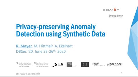 [session 3] Privacy Preserving Anomaly Detection Based On Synthetic