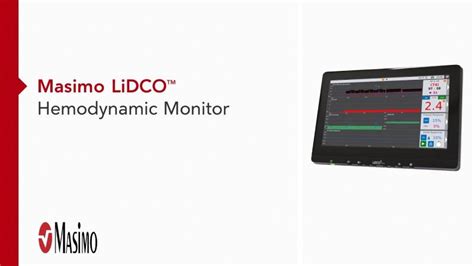 John Black On Linkedin Masimo Lidco™ Hemodynamic Monitoring System