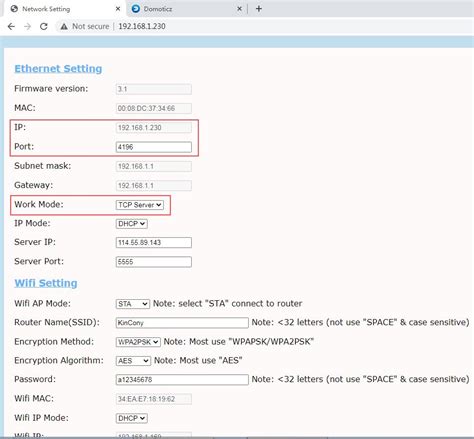 Github Hzkincony Kc868 Relay Module Domoticz Plugin Domoticz Kincony Kc868 Ethernet Wifi
