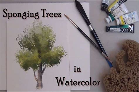 Learn How To Sponge Watercolor Painting Fast And Easy Watson