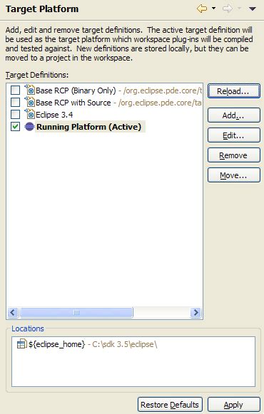 Eclipse Platform Plug In Development Environment Guide Galileo Pde Whats New In 35