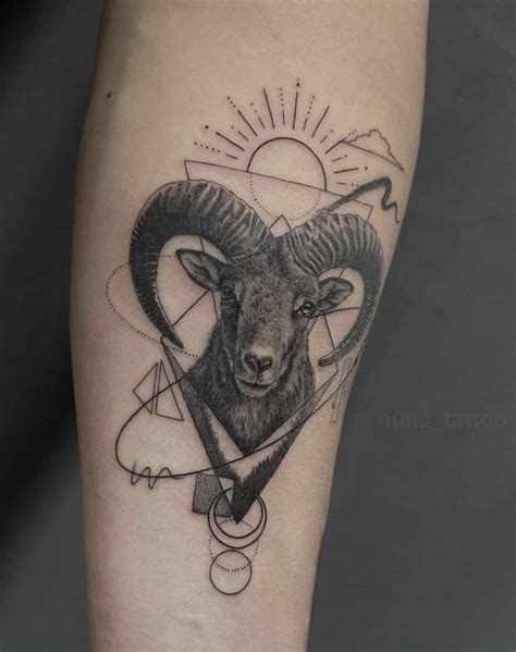 Ram Zodiac Tattoo 60 Photos