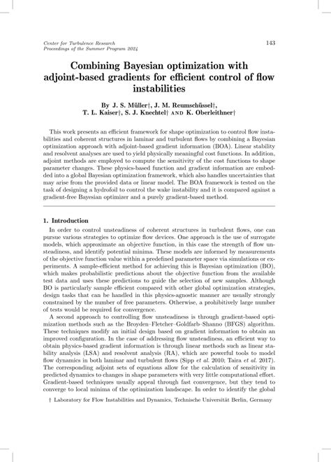 pdf combining bayesian optimization with adjoint based gradients for