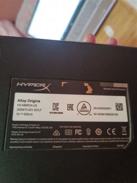 Hyperx Alloy Origins Red Switch Computers And Tech Parts And Accessories Computer Keyboard On