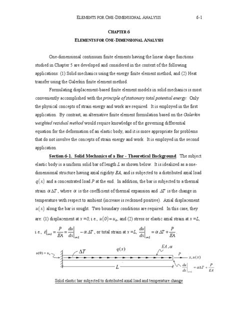 Chapter 6 Descargar Gratis Pdf Finite Element Method Elasticity Physics