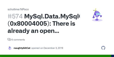 Mysqldatamysqlclientmysqlexception 0x80004005 There Is Already An Open Datareader