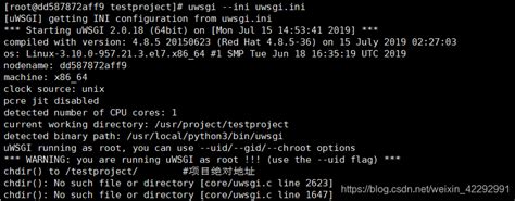 Uwsgi启动报错 Chdir No Such File Or Directory Coreuwsgic Line 2591