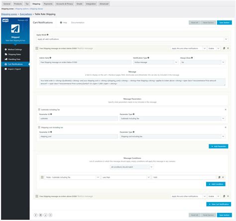 Table Rate Shipping Method For Woocommerce By Shipped Woocommerce Table Rate Shipping