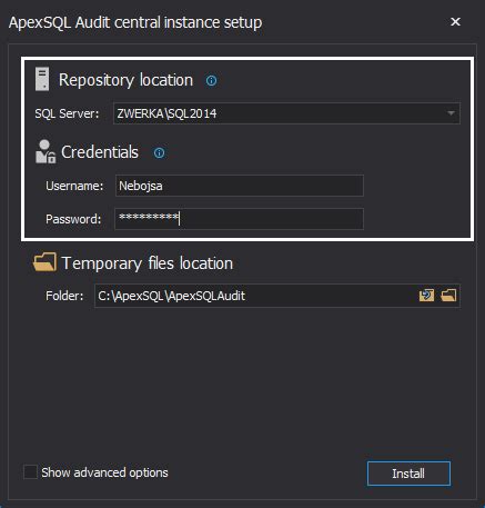 Installing ApexSQL Audit