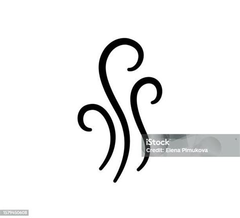 낙서 연기 아이콘입니다 수증기 기호입니다 손으로 그린 뜨거운 증기 라인 공기 냄새 기호입니다 낙서 화재 연기 아이콘입니다 흰색 배경에 분리된 벡터 그림 구름에 대한 스톡