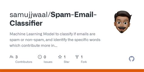 GitHub Samujjwaal Spam Email Classifier Machine Learning Model To