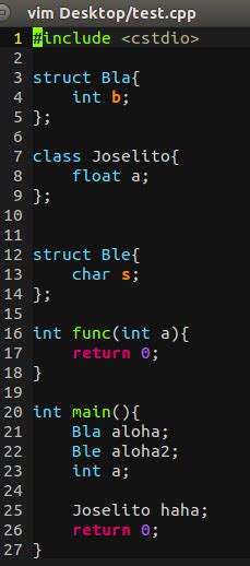 C Why Vim Easytags Don T Highlight My Class Stack Overflow