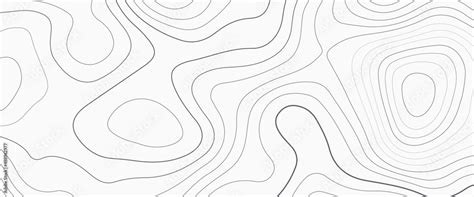 Abstract Backdrop Vector Illustration Of Topographic Line Contour Map