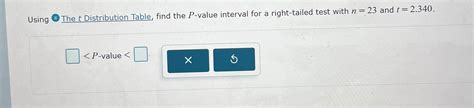 Solved Using ﻿the T ﻿distribution Table Find The P Value