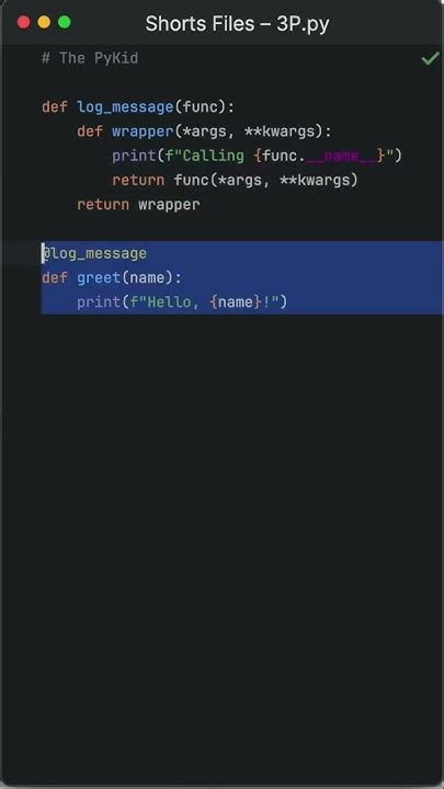 What Are Python Decorators Explained In 60 Seconds Youtube