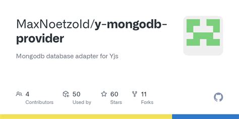 Github Maxnoetzoldy Mongodb Provider Mongodb Database Adapter For Yjs