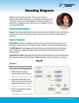 Decoding Diagrams By Career Solutions Publishing Tpt