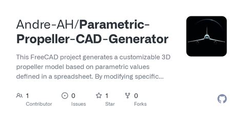 Github Andre Ahparametric Propeller Cad Generator This Freecad Project Generates A