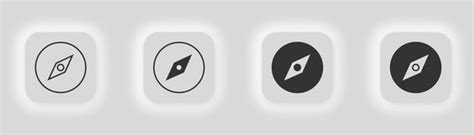 Premium Vector Navigation Icon Compass Illustrations Symbol Gps Vector